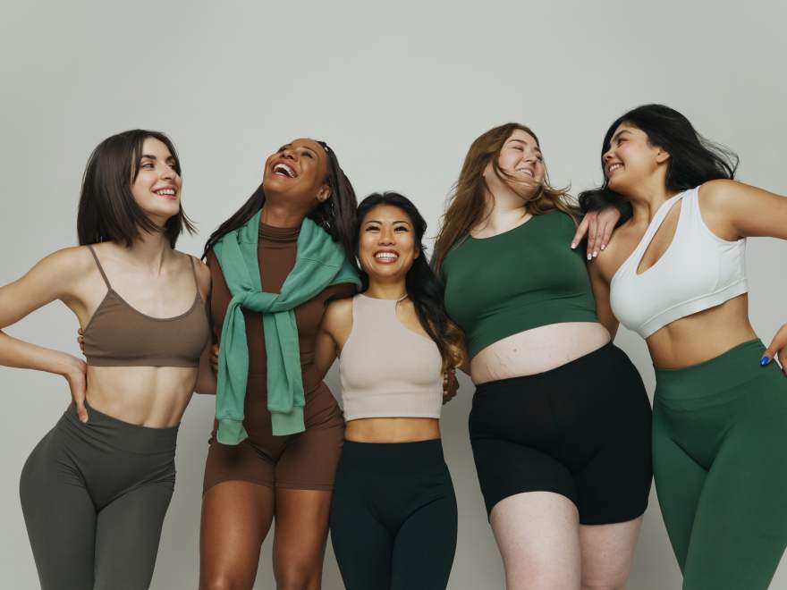 different women's body shapes